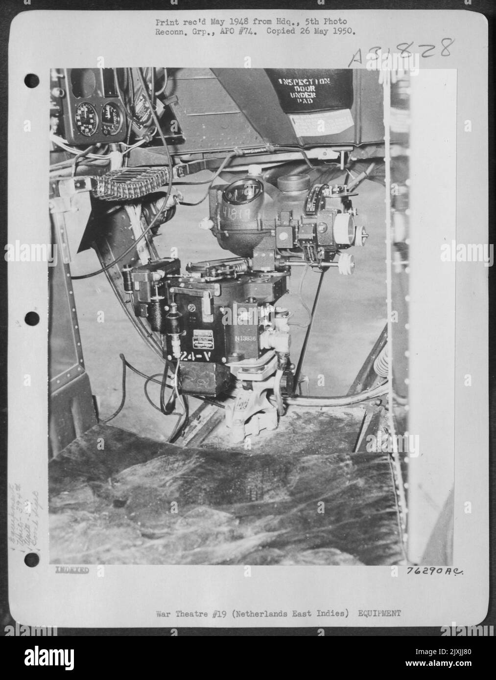 Bombsight installed in the nose of a Consolidated B-24 of the 394th ...