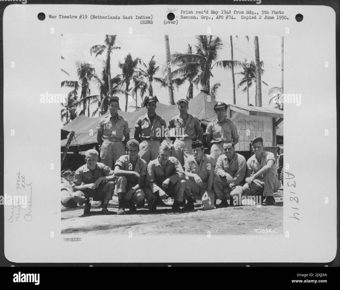 Lt. Monteith and crew of the 394th Bomb Squadron, 5th Bomb Group ...