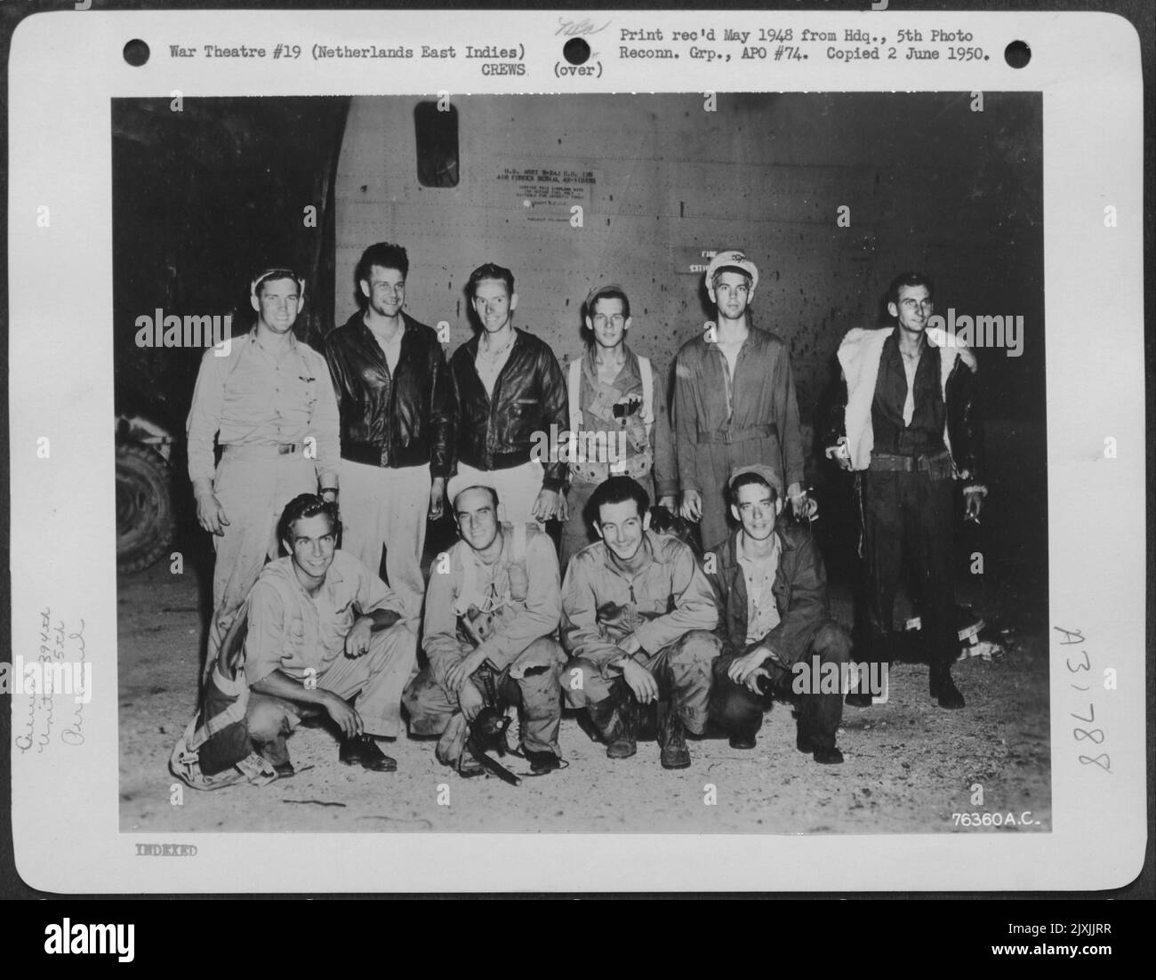 Capt. Holverson and crew of the 394th Bomb Squadron, Bomb Group "Bomber ...