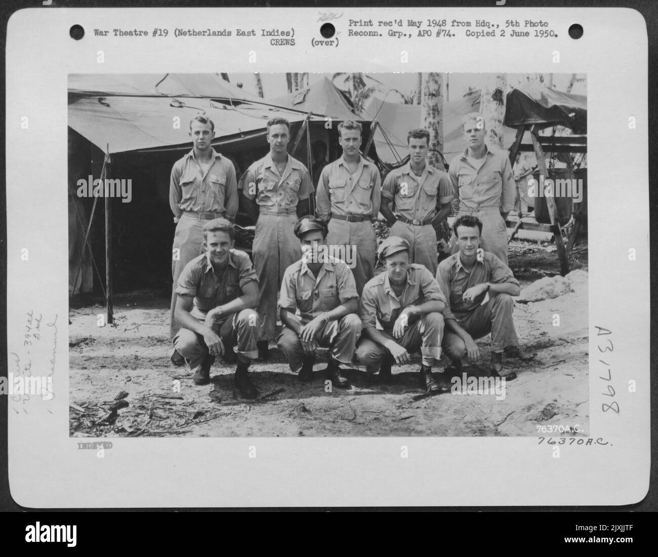 Lt. McHugh and crew of the 394th Bomb Squadron, 5th Bomb Group "Bomber ...