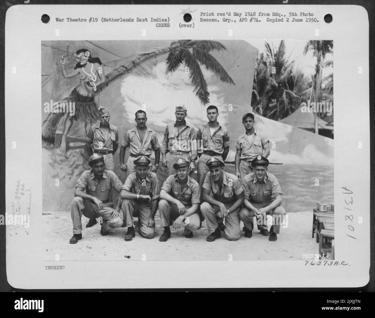 Lt. Peoples and crew of the 394th Bomb Squadron, 5th Bomb Group "Bomber ...