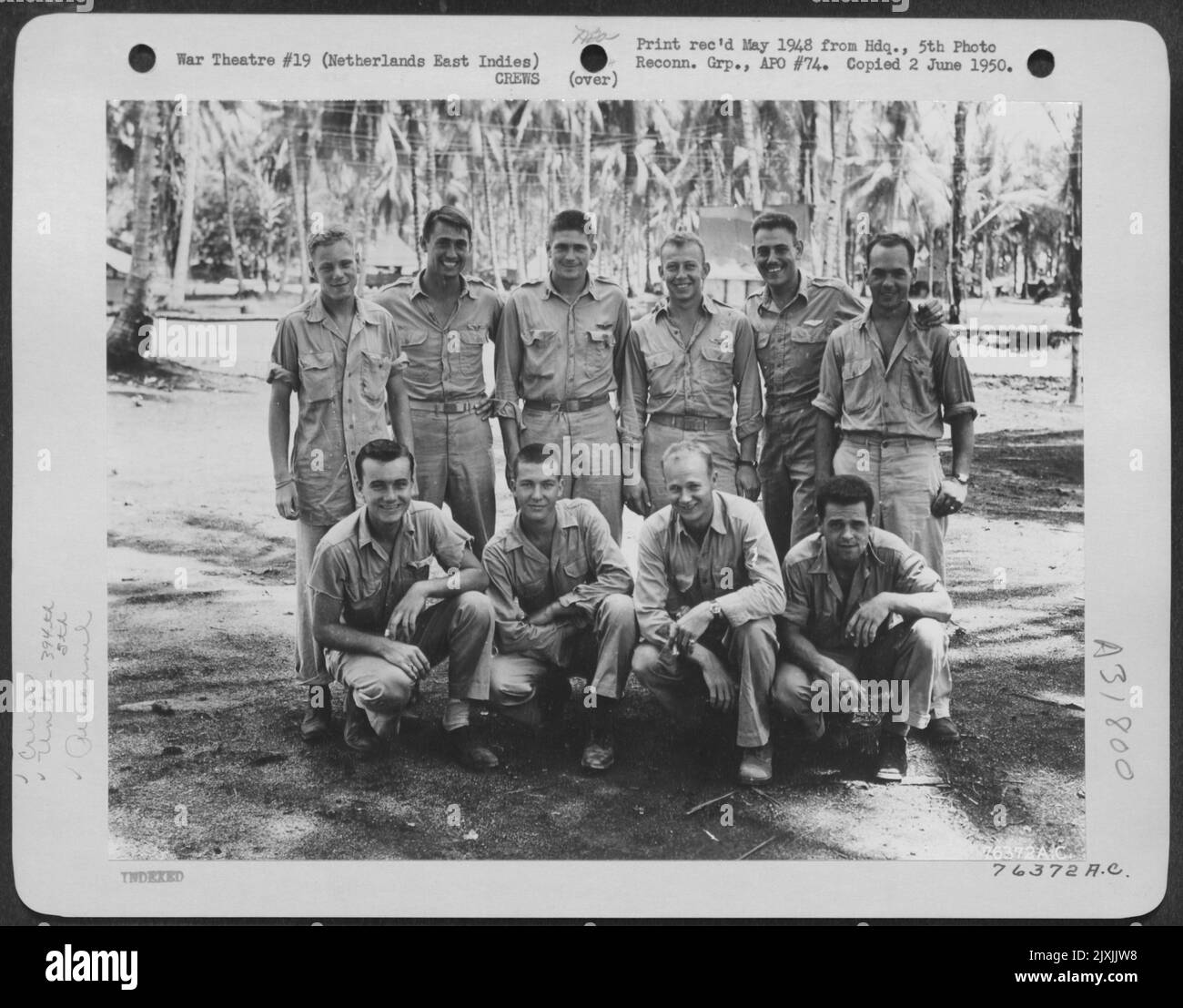 Lt. Peoples and crew of the 394th Bomb Squadron, 5th Bomb Group "Bomber ...
