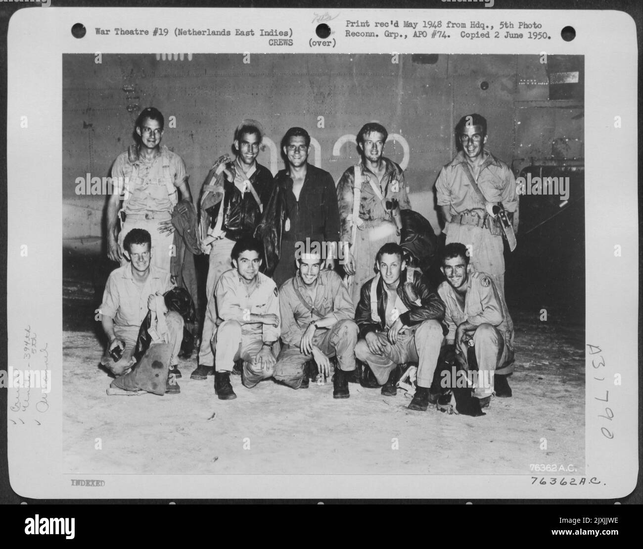 Lt. Wittman and crew of the 394th Bomb Squadron, 5th Bomb Group "Bomber ...