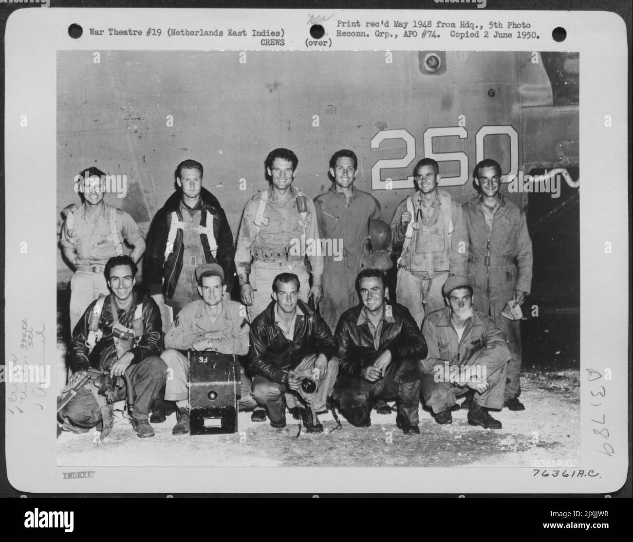 Lt. Bornus and crew of the 394th Bomb Squadron, 5th Bomb Group "Bomber ...
