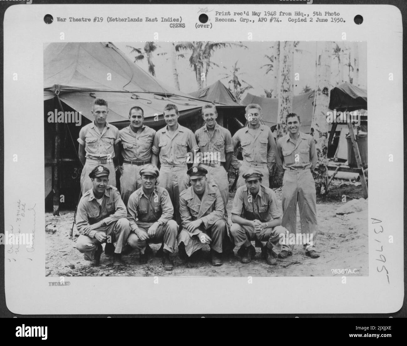 Lt. Gutneil and crew of the 394th Bomb Squadron, 5th Bomb Group "Bomber ...