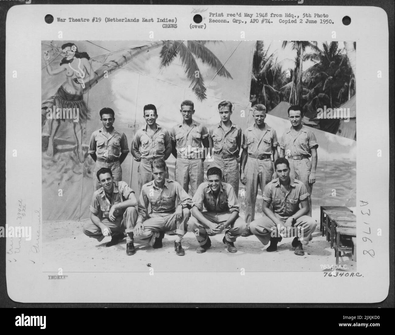 Lt. Giles and crew of the 394th Bomb Squadron, 5th Bomb Group "Bomber ...