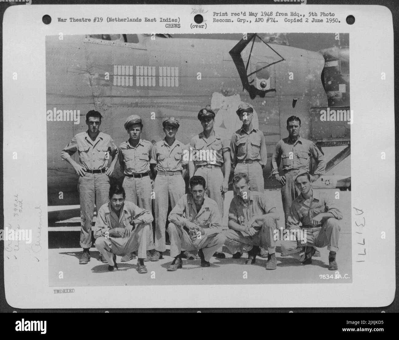 Lt. Kurkowski and crew of the 394th Bomb Squadron, 5th Bomb Group ...