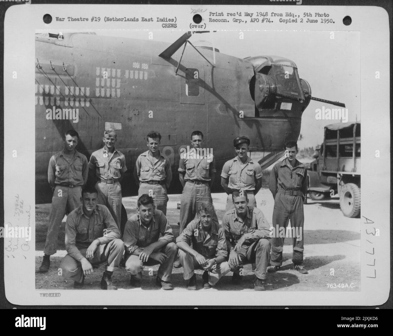 Lt. Clark and crew of the 394th Bomb Squadron, 5th Bomb Group "Bomber ...