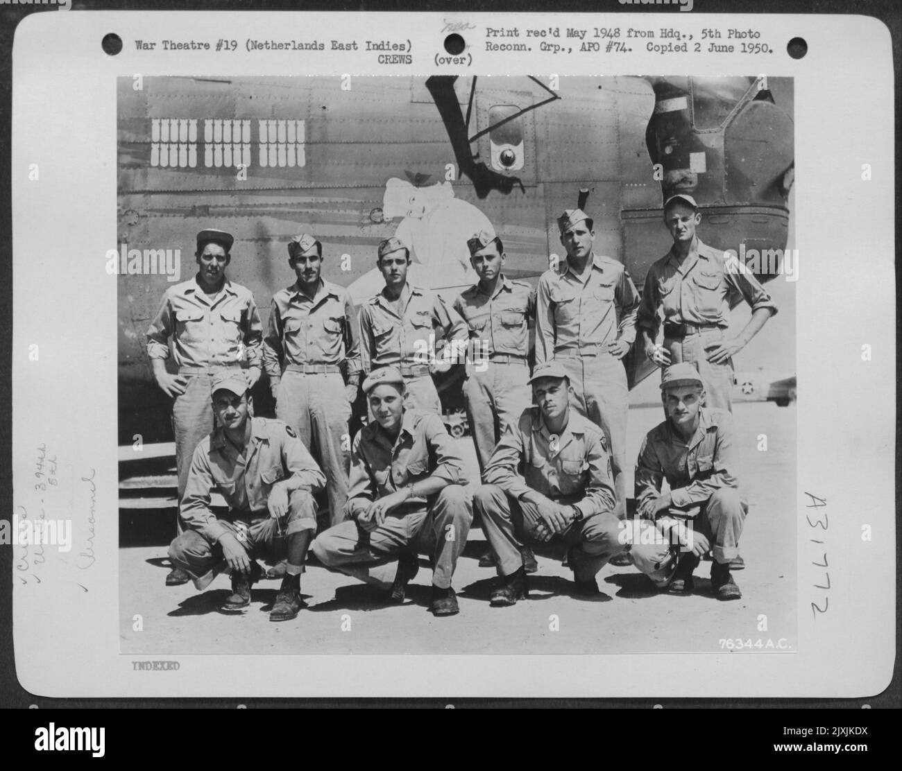 Lt. Robertson and crew of the 394th Bomb Squadron, 5th Bomb Group ...
