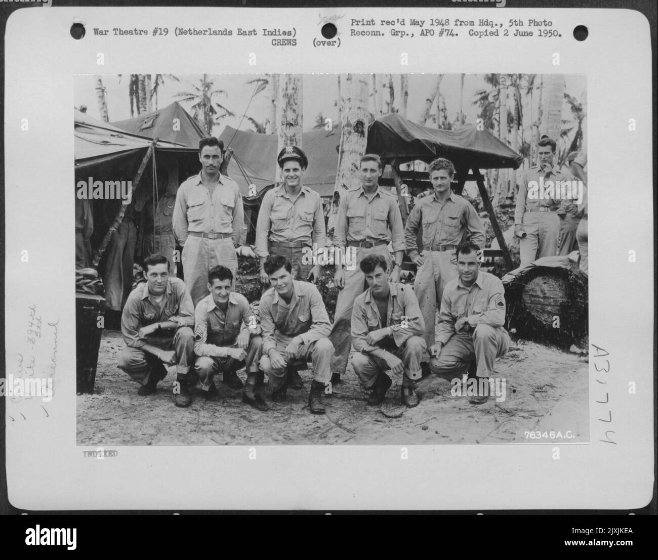 Lt. Bussinger and crew of the 394th Bomb Squadron, 5th Bomb Group ...