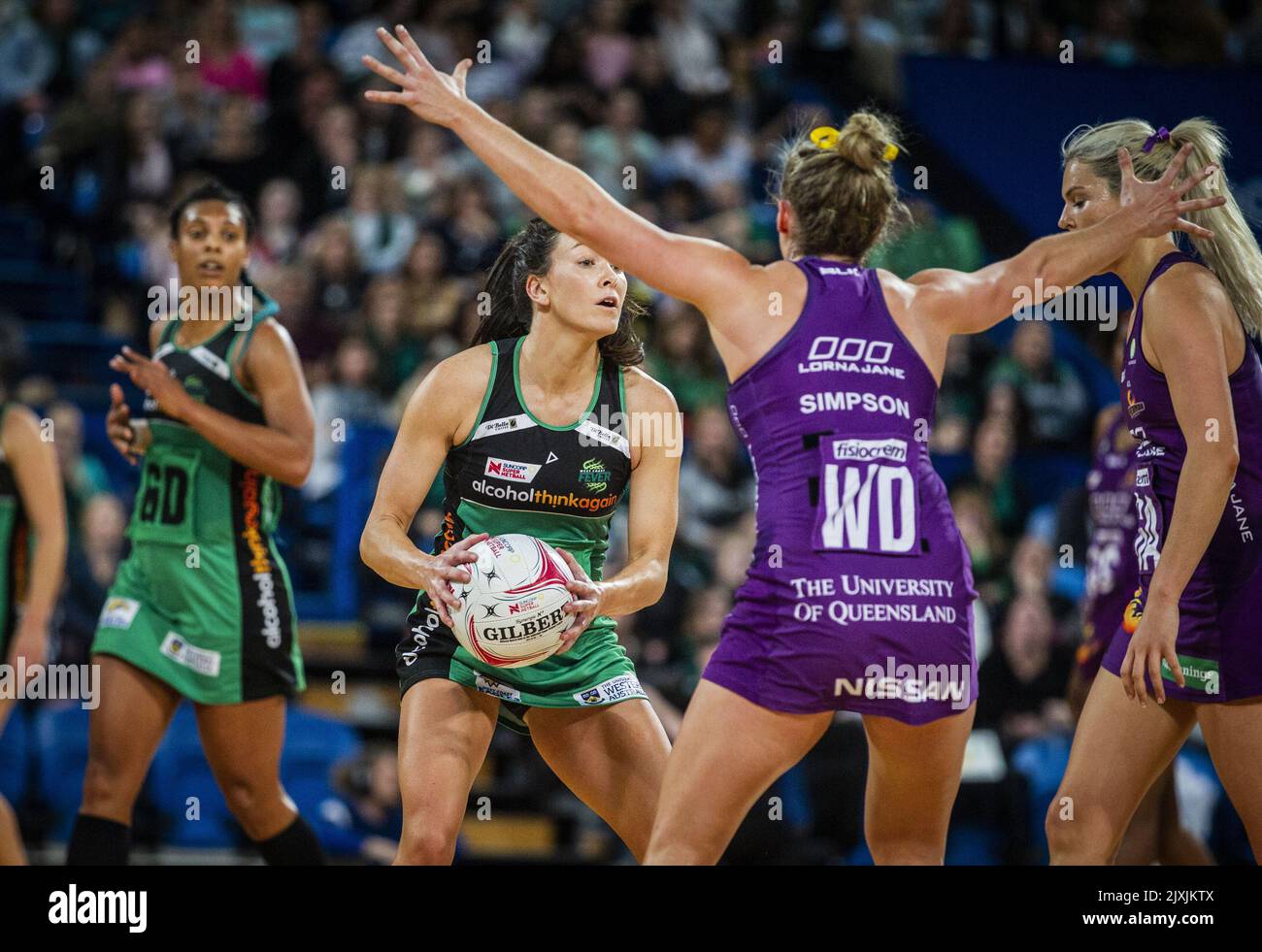 Verity Charles of the West Coast Fever during the Round 12 Super ...