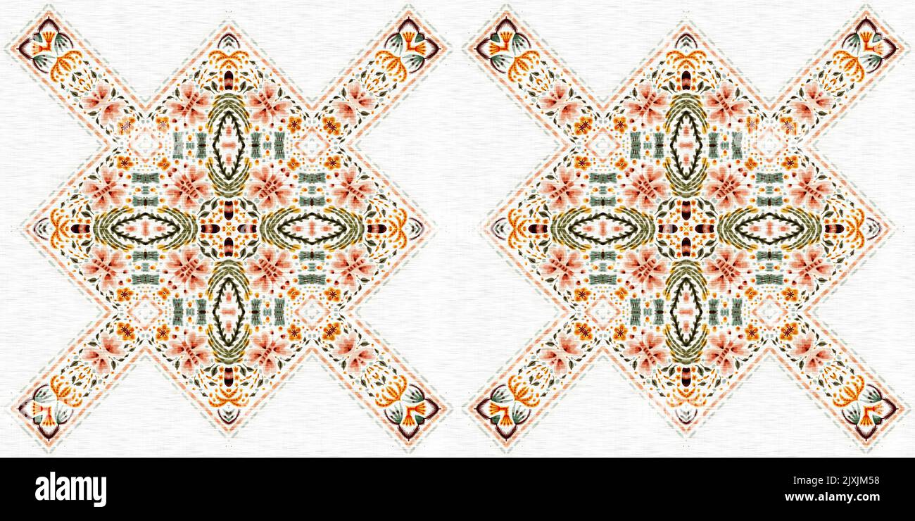 Boho botanical cottage core seamless border. Trendy decorative folklore ...