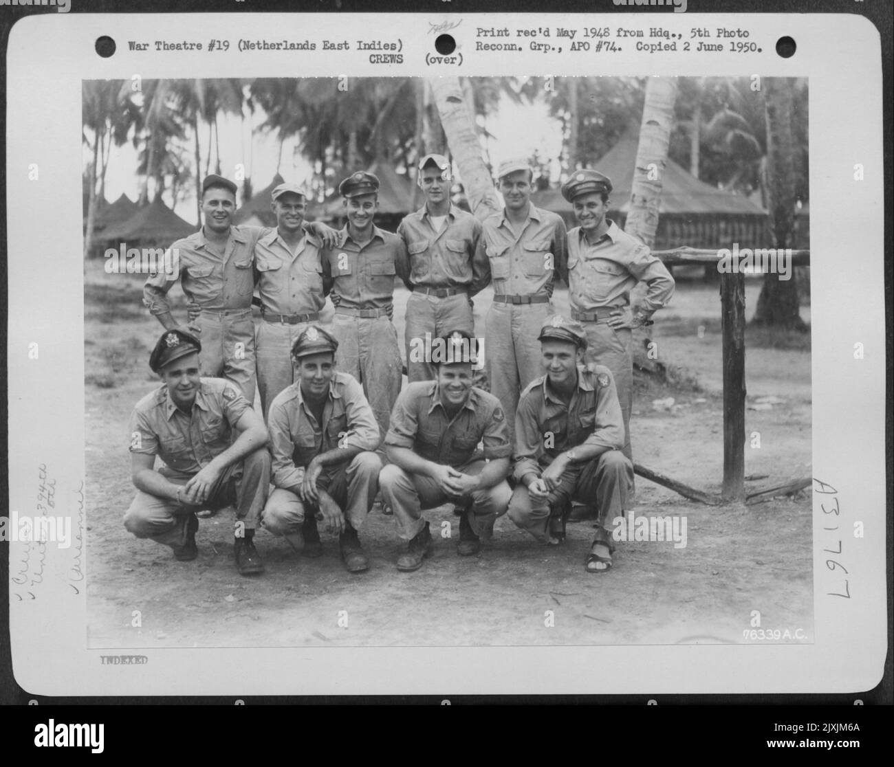 Lt. Rigby and crew of the 394th Bomb Squadron, 5th Bomb Group "Bomber ...