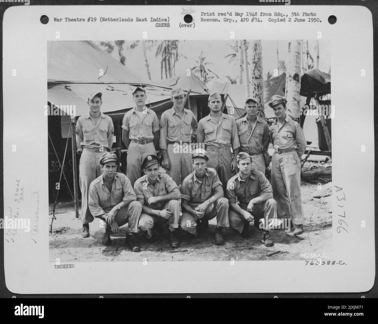 Lt. Rigby and crew of the 394th Bomb Squadron, 5th Bomb Group "Bomber ...