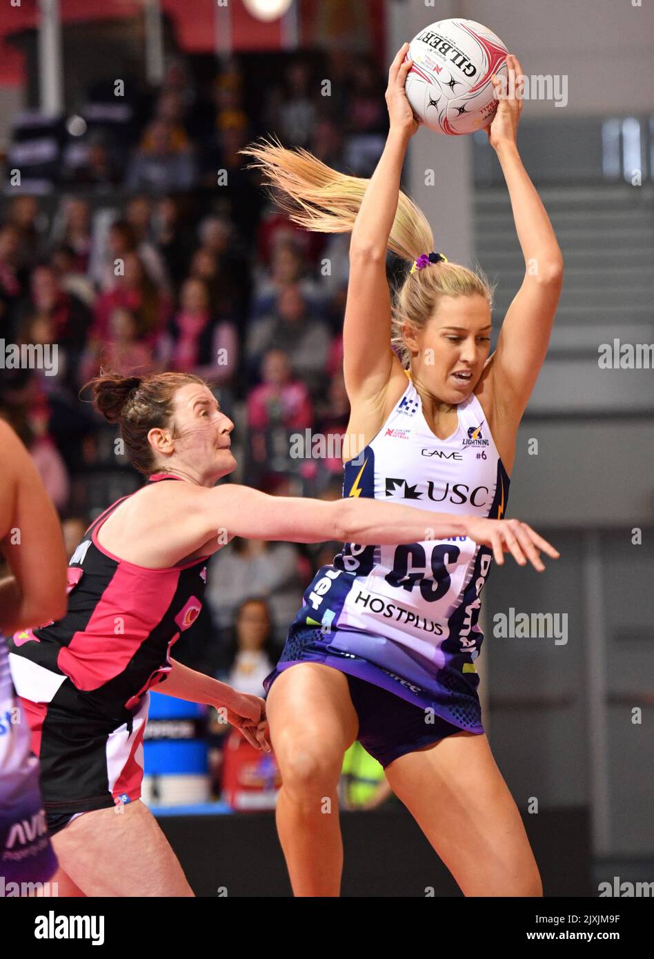 Cara Koenen of the Lightning and Kate Shimmin of the Thunderbirds ...
