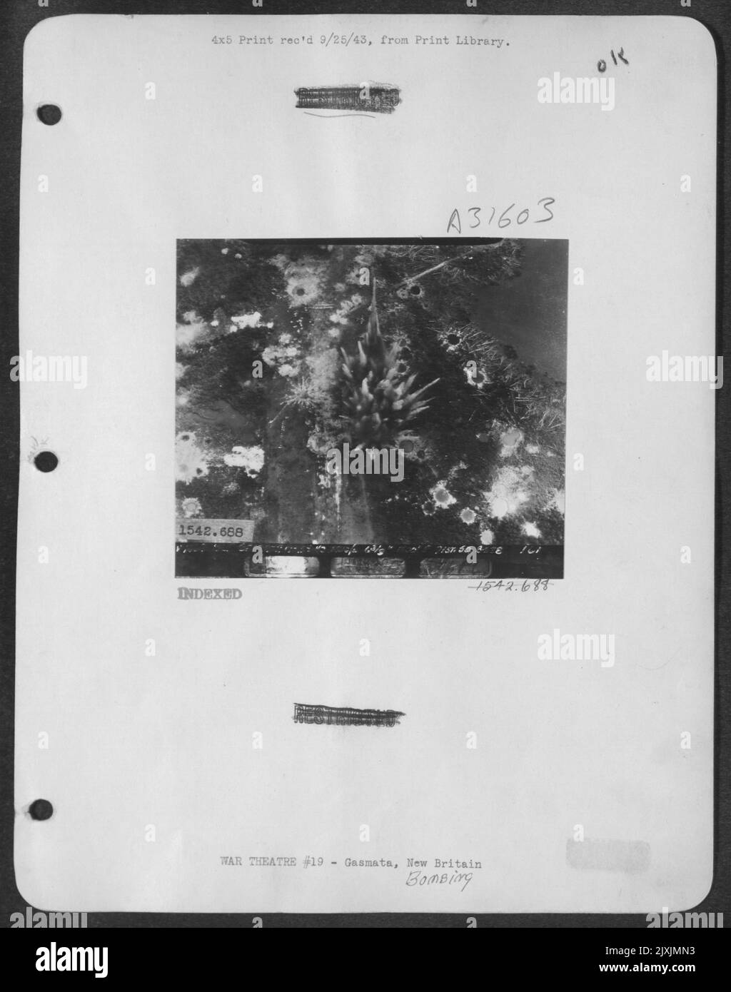 Gasmata, New Britain. Bombing Stock Photo - Alamy