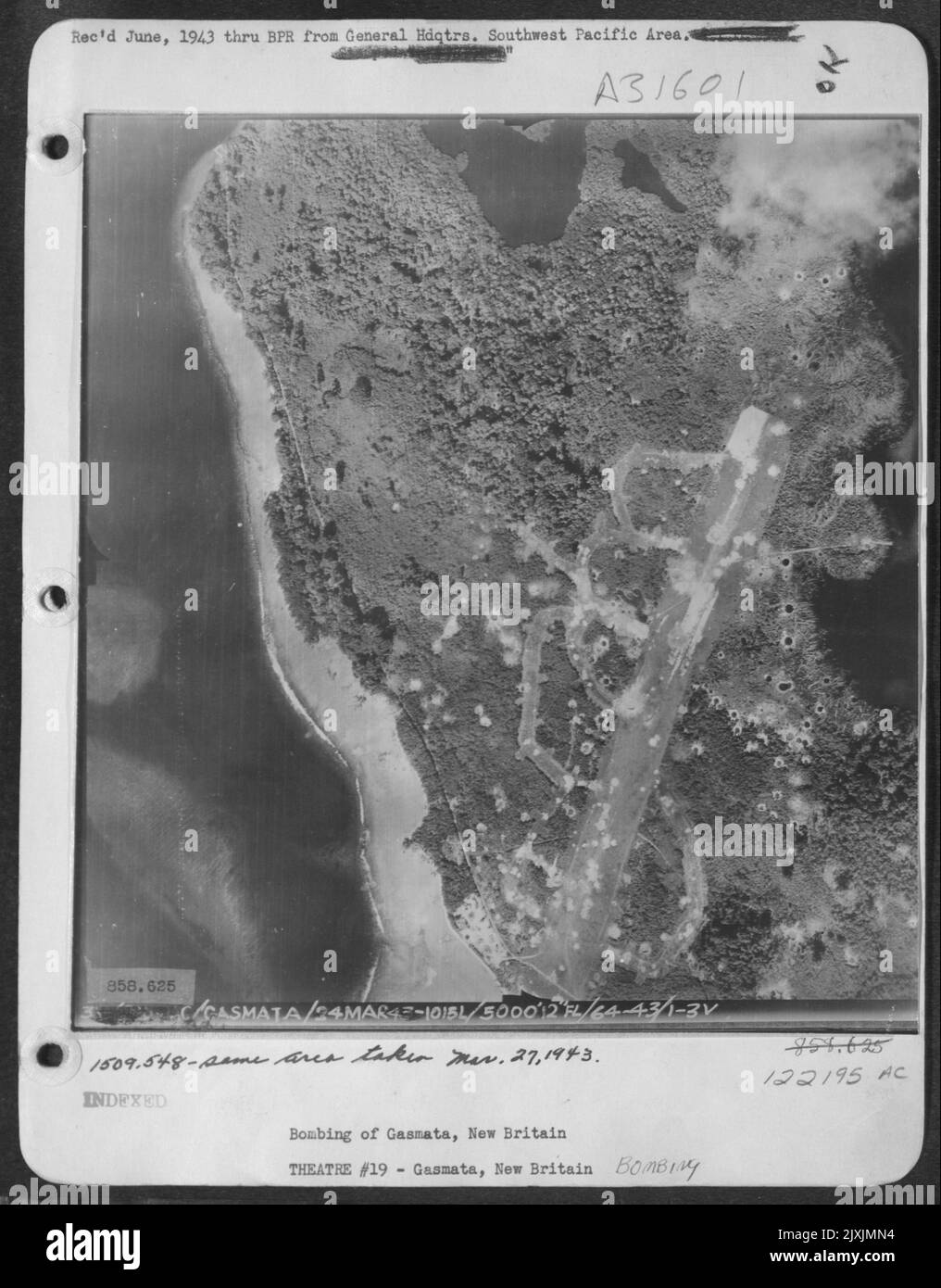 Bombing Of Gasmata, New Britain Stock Photo - Alamy