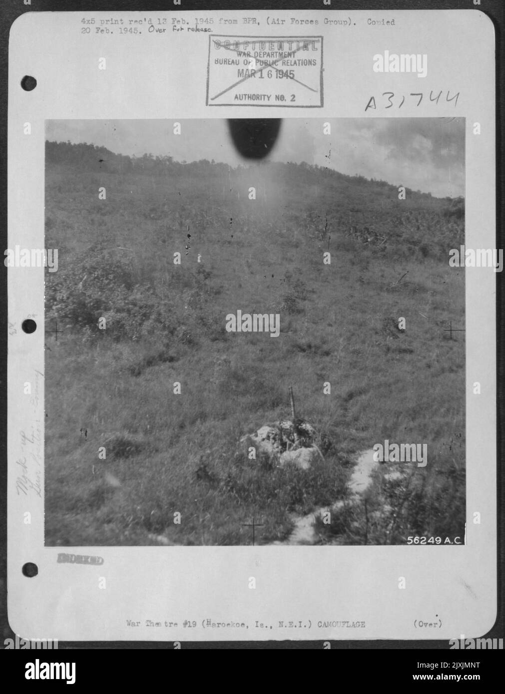 Japanese camouflage tactics show no sign of deterioration, 13th AAF air ...