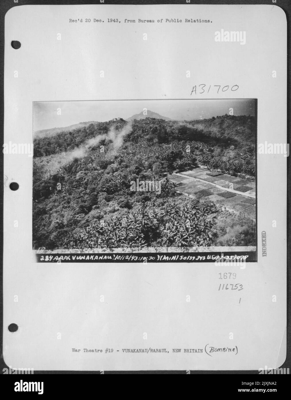 Low Level Bombing Using Parofrog Bombs Over Vunakanua,Rabaul, New ...