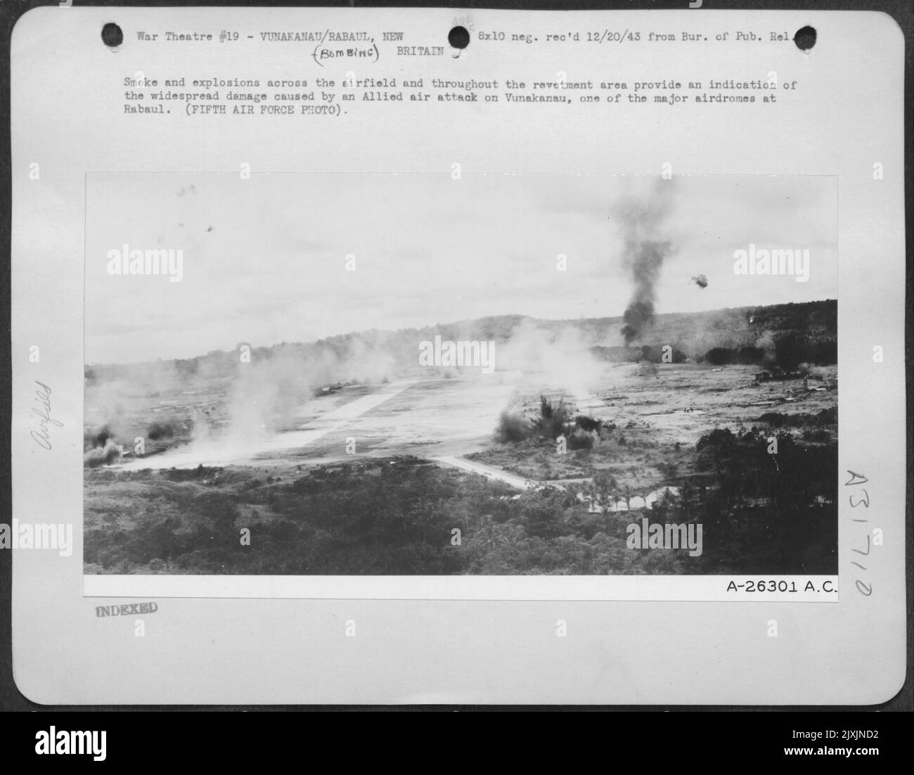 Smoke and explosions across the airfield and throughout the revetment ...