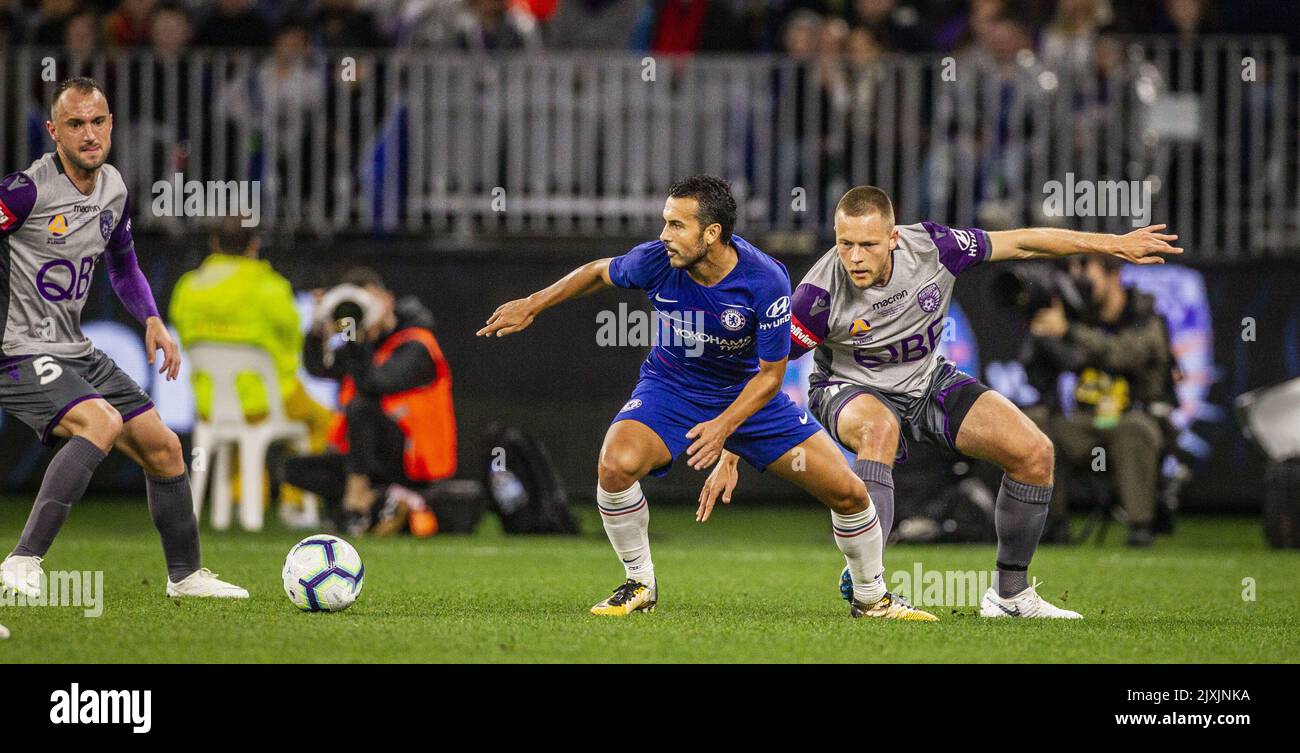 Pedro of Chelsea during the friendly match between Perth Glory of ...