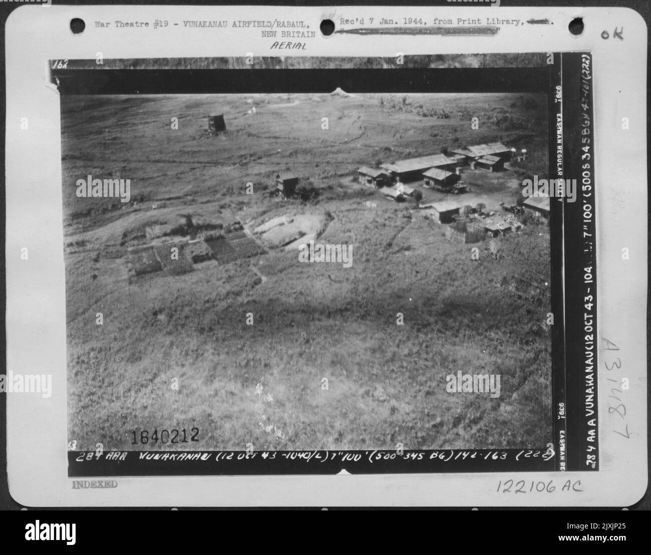 Aerial, Vunakanau Airfield, Rabaul, New Britain, 12 October 1943, 345Th ...
