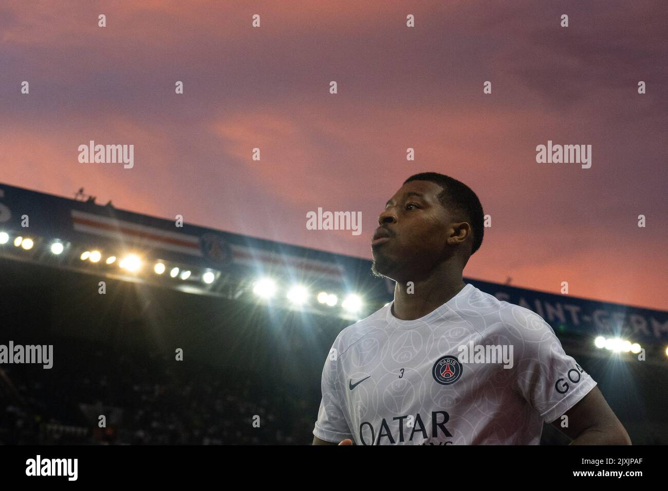 PARIS, FRANCE - SEPTEMBER 06: Presnel Kimpembe of Paris Saint-Germain ...