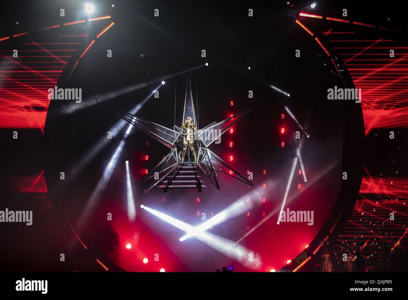 Singer Katy Perry performs during at her opening show at Perth Arena in ...