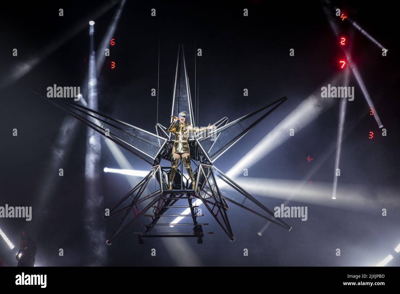 Singer Katy Perry performs during her opening show at Perth Arena in ...