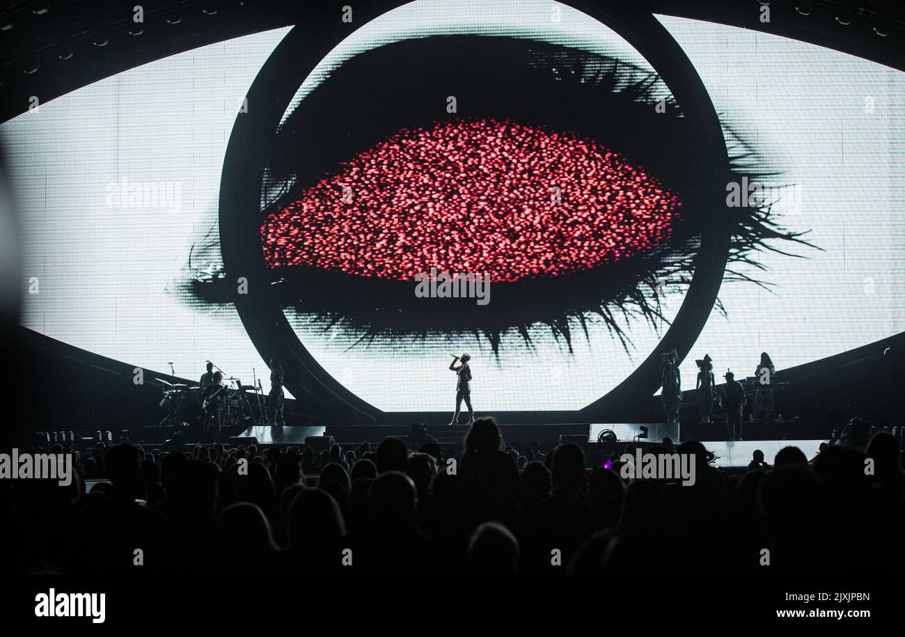 Singer Katy Perry performs during her opening show at Perth Arena in ...