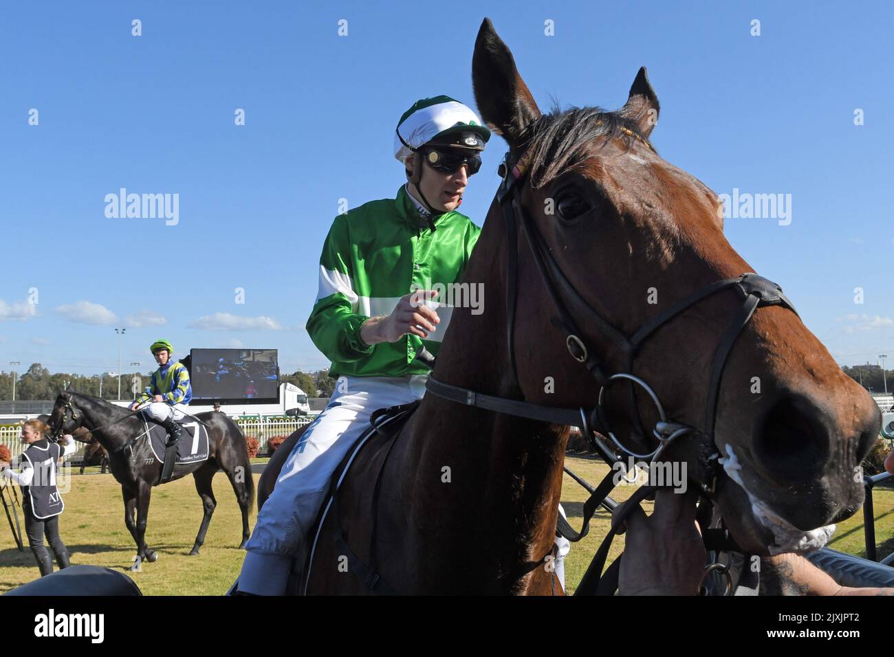 Jockey Blake Shinn returns to scale after riding Smart Ain't He to win ...