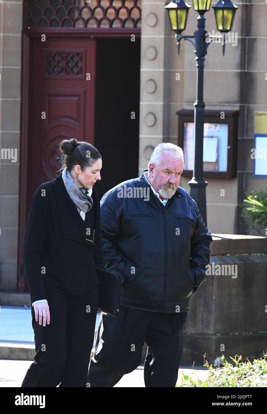Jeff Langham leaves Darlinghurst Courthouse after giving evidence in ...