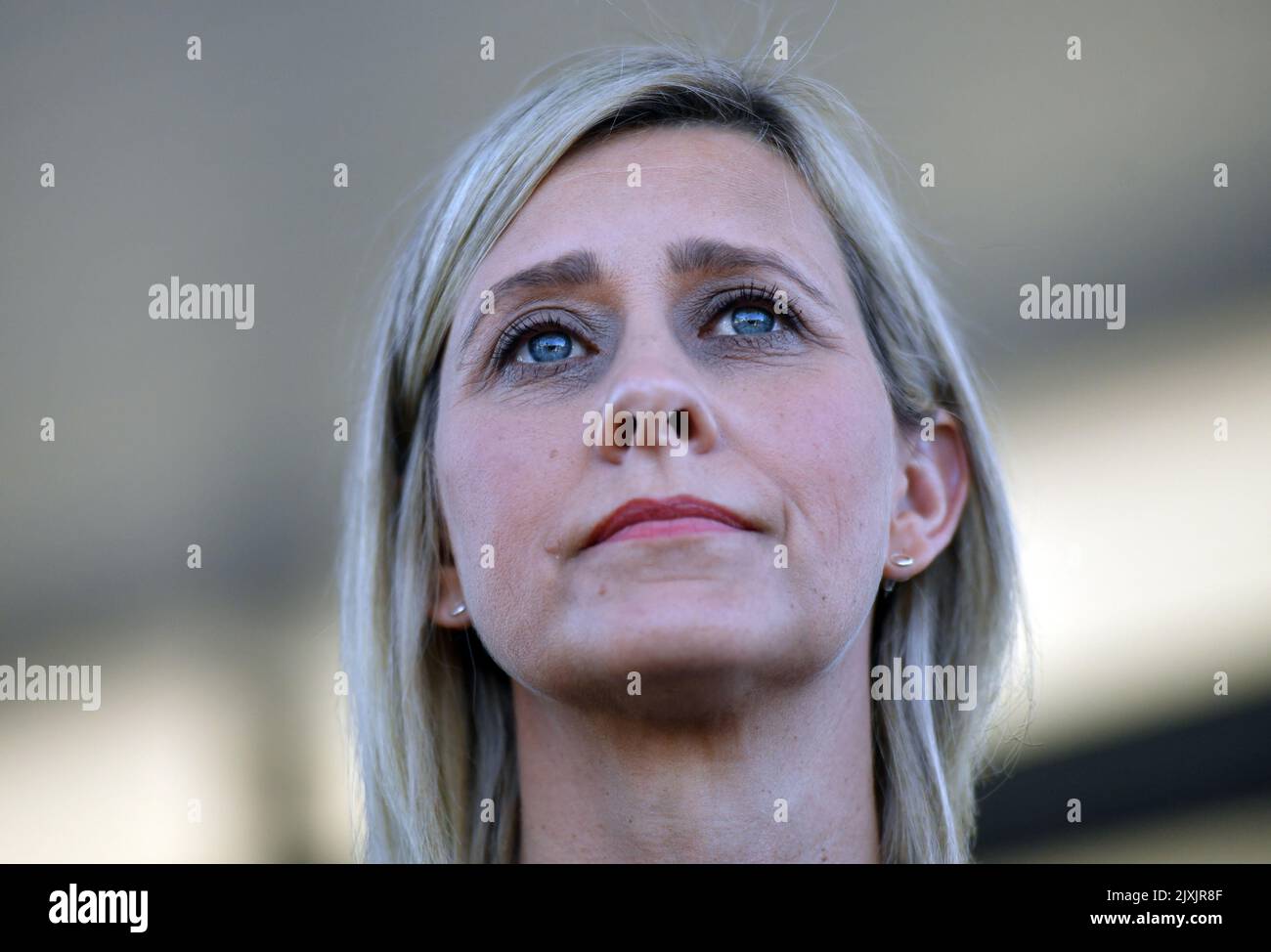 Labor candidate for Longman Susan Lamb at a press conference at ...