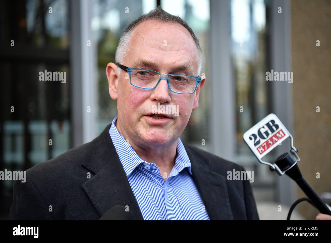 Geoff Thompson, a friend of Dr Michael Chyea and Rita Caleo, speaks to ...