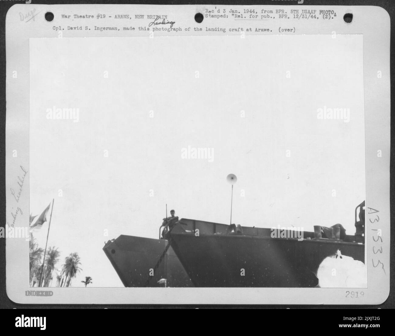 Cpl. David S. Ingerman, made this photograph of the landing craft at ...