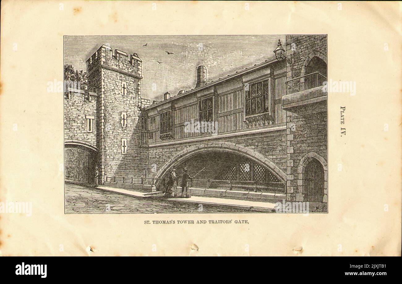 St. Thomas's Tower and Traitors' Gate from the pamphlet ' Authorised ...