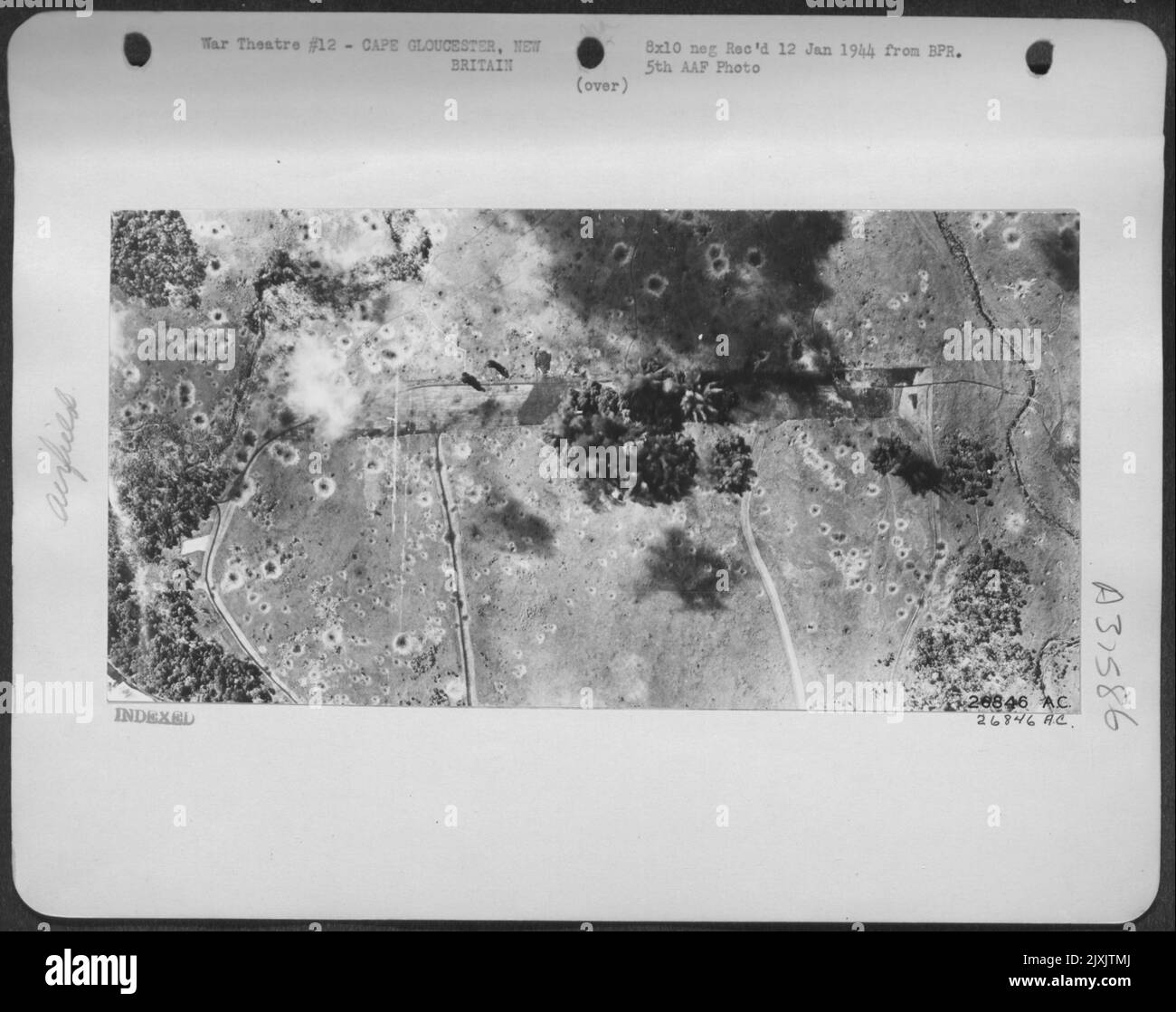 A magnificent aerial photo of the Japaneseanese airfield at Cape ...