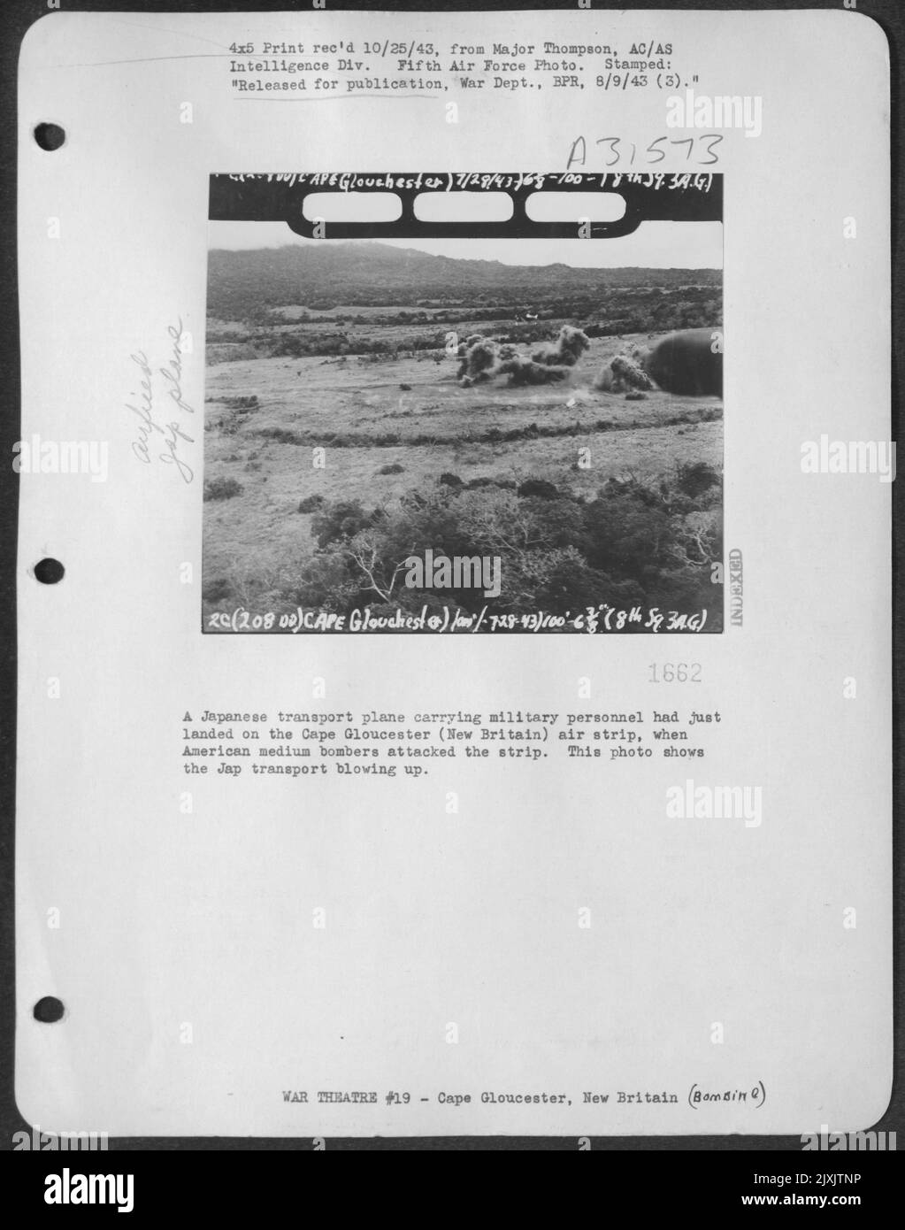 Japanese military transport plane Black and White Stock Photos & Images ...