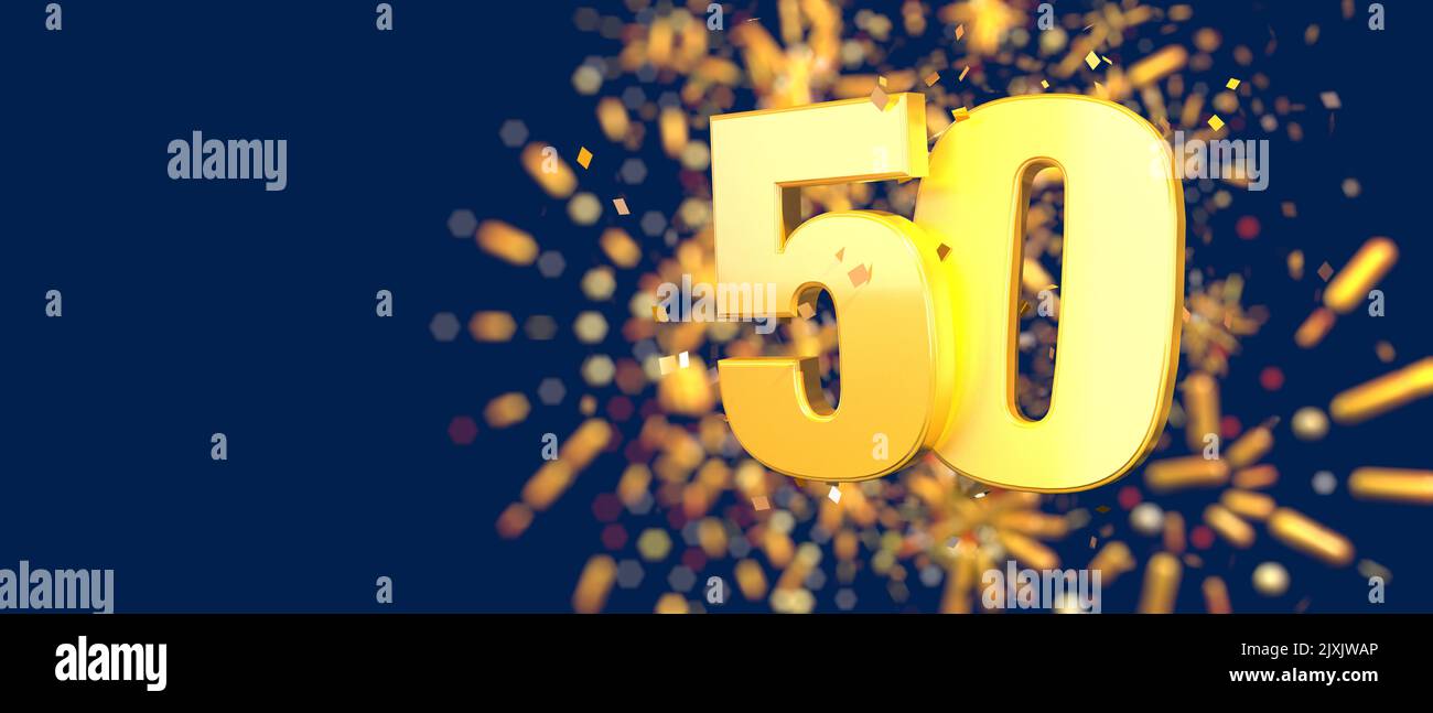 3d number 50 hi-res stock photography and images - Alamy