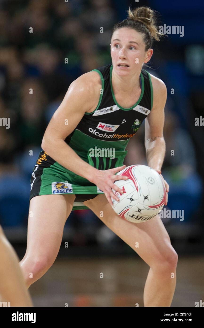 Ingrid Colyer of the Fever during the Round 13 Super Netball match ...