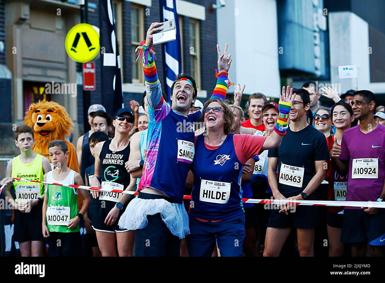 Australian actor and radio presenter Samuel Johnson OAM and his sister ...