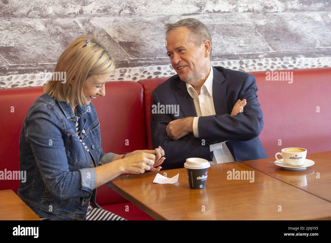 Leader of the Opposition Bill Shorten and newly elected member for ...