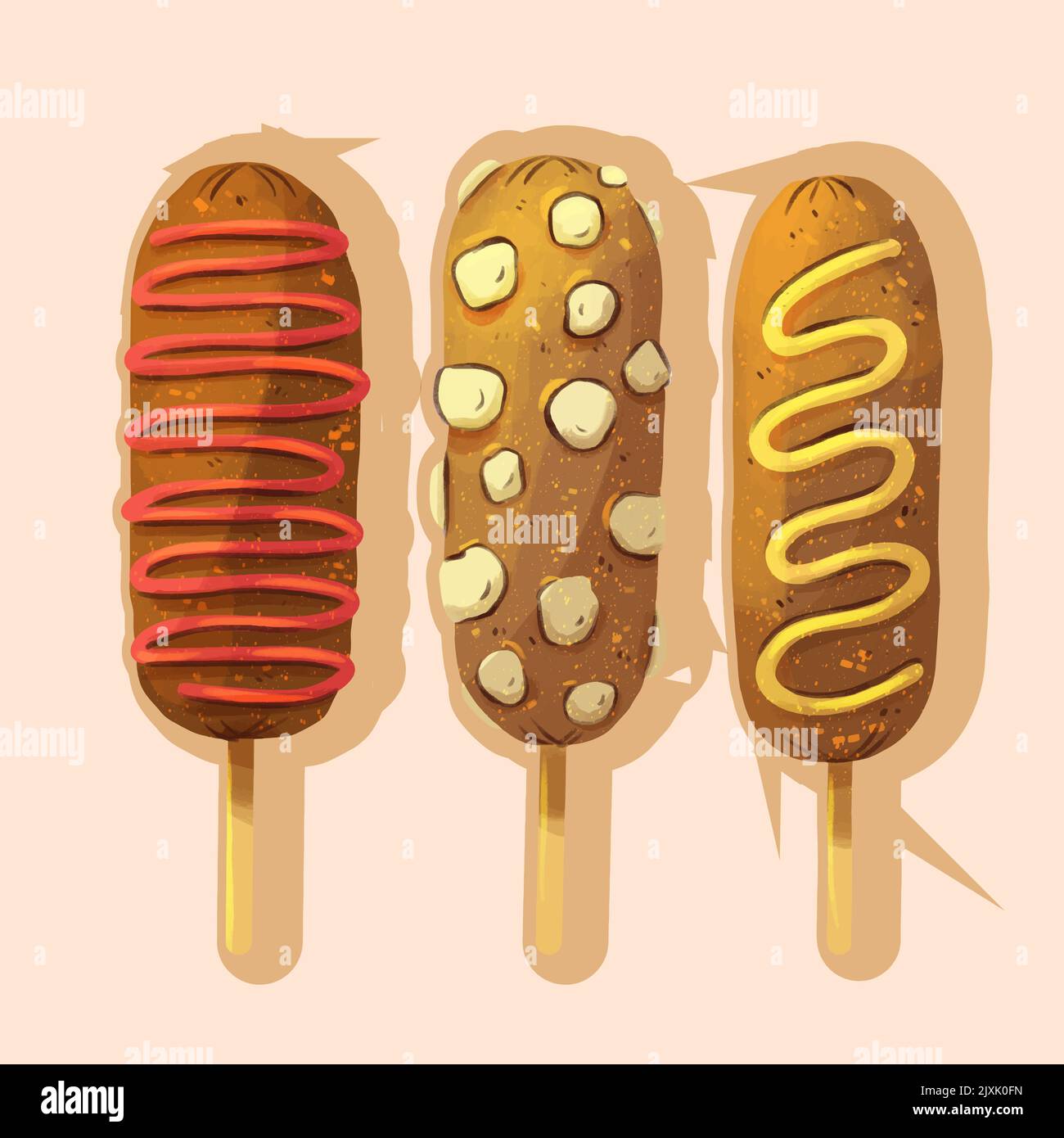 Corn Dog Clipart