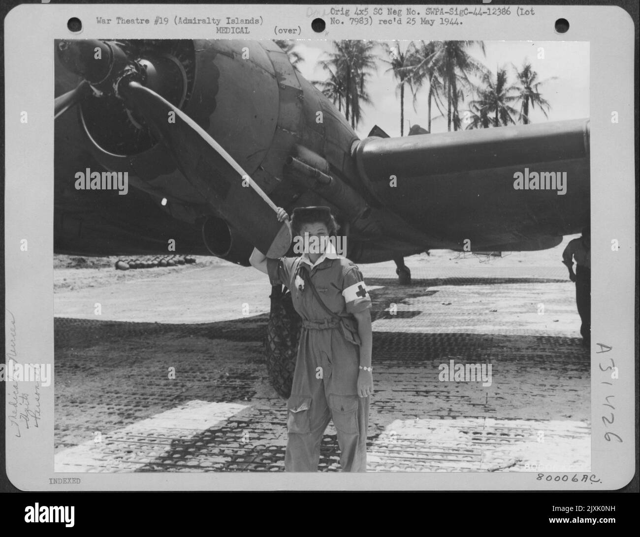 Lt. Harriet Thomas of Olympia, Wash., a nurse attached to the 804th ...