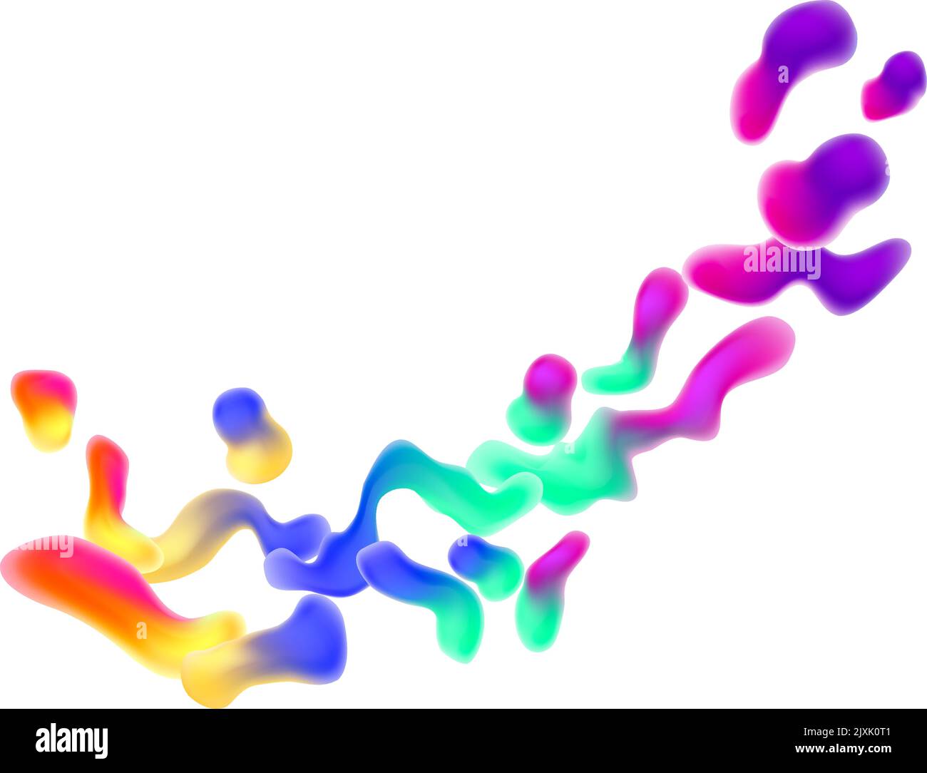 Rainbow Neon Color Lava Abstract Background Stock Vector Image & Art ...