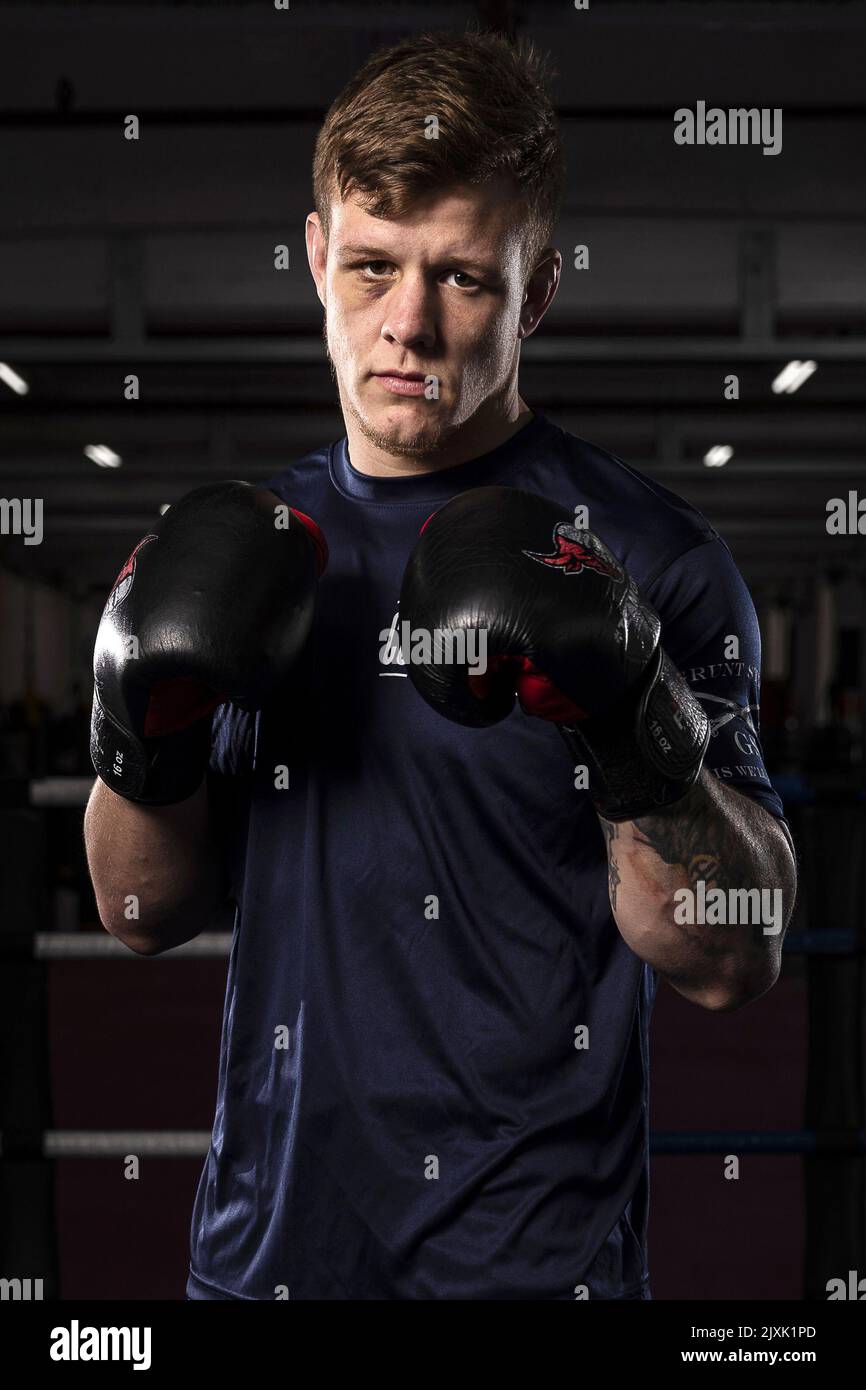Australian UFC fighter Jim Crute poses for a photograph during a media ...