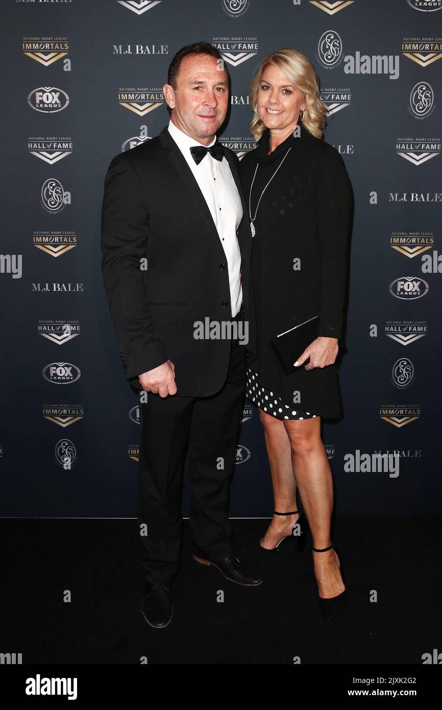 Former Canberra Raiders player and current Raiders coach Ricky Stuart ...