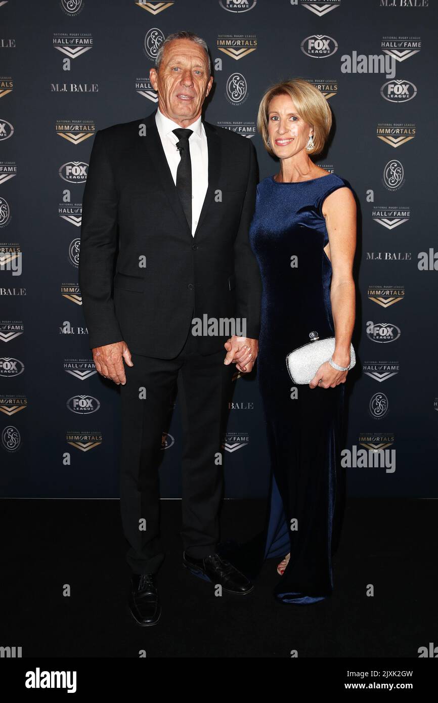 Former North Sydney Bears footballer, Mark Graham and his wife pose for ...