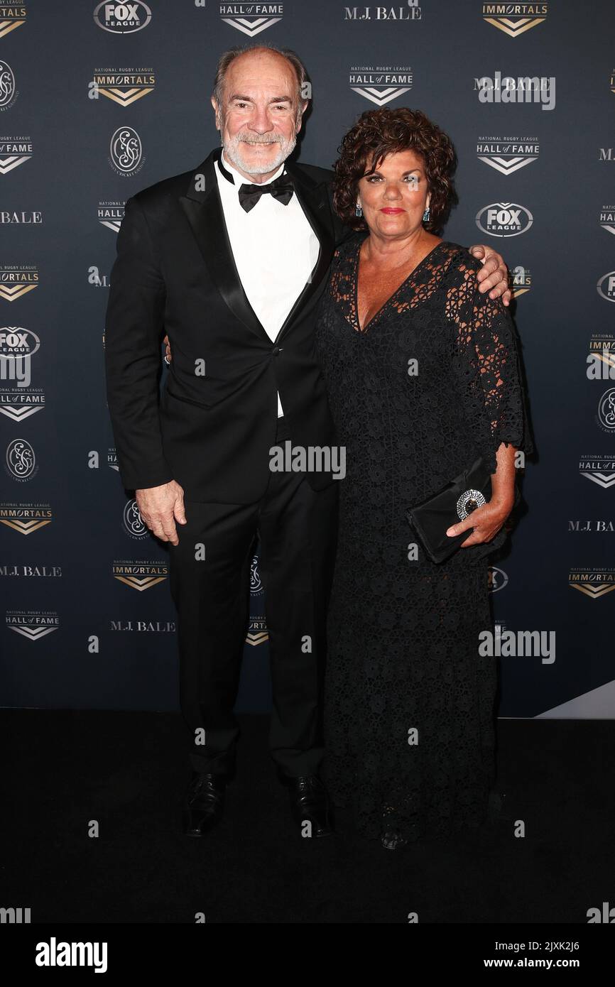 Former Chairman of the Rugby League Commission, John Grant and his wife ...