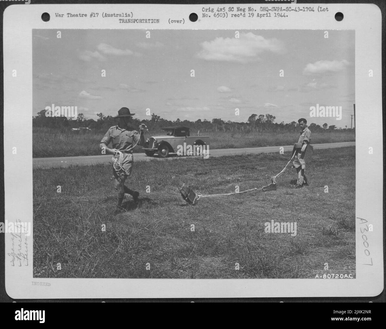 Sgt. A Crammed Of Australia Demonstrates How The Paper Chute Will Open ...